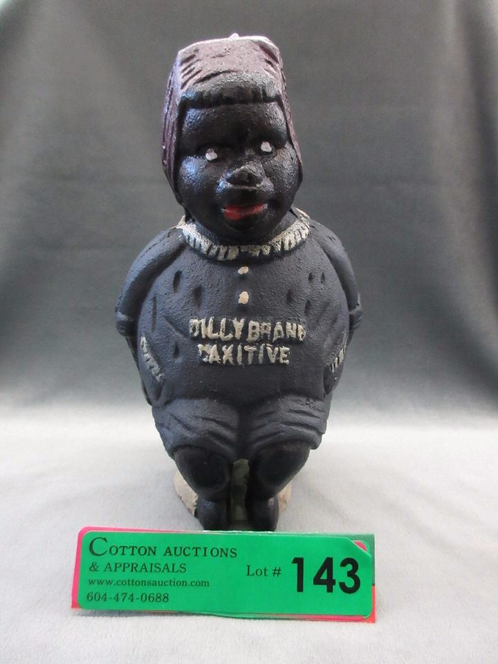 Solid Cast Iron Dilly Brand Laxative Bank