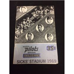 1969 SEATTLE PILOTS OFFICIAL SCOREBOOK (SICKS STADIUM)