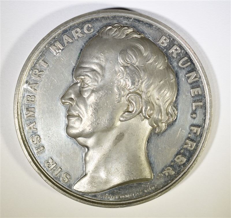 1843 SIR ISAMBART MARC BRUNEL THAMES TUNNEL OPENING MEDAL BY TAYLOR