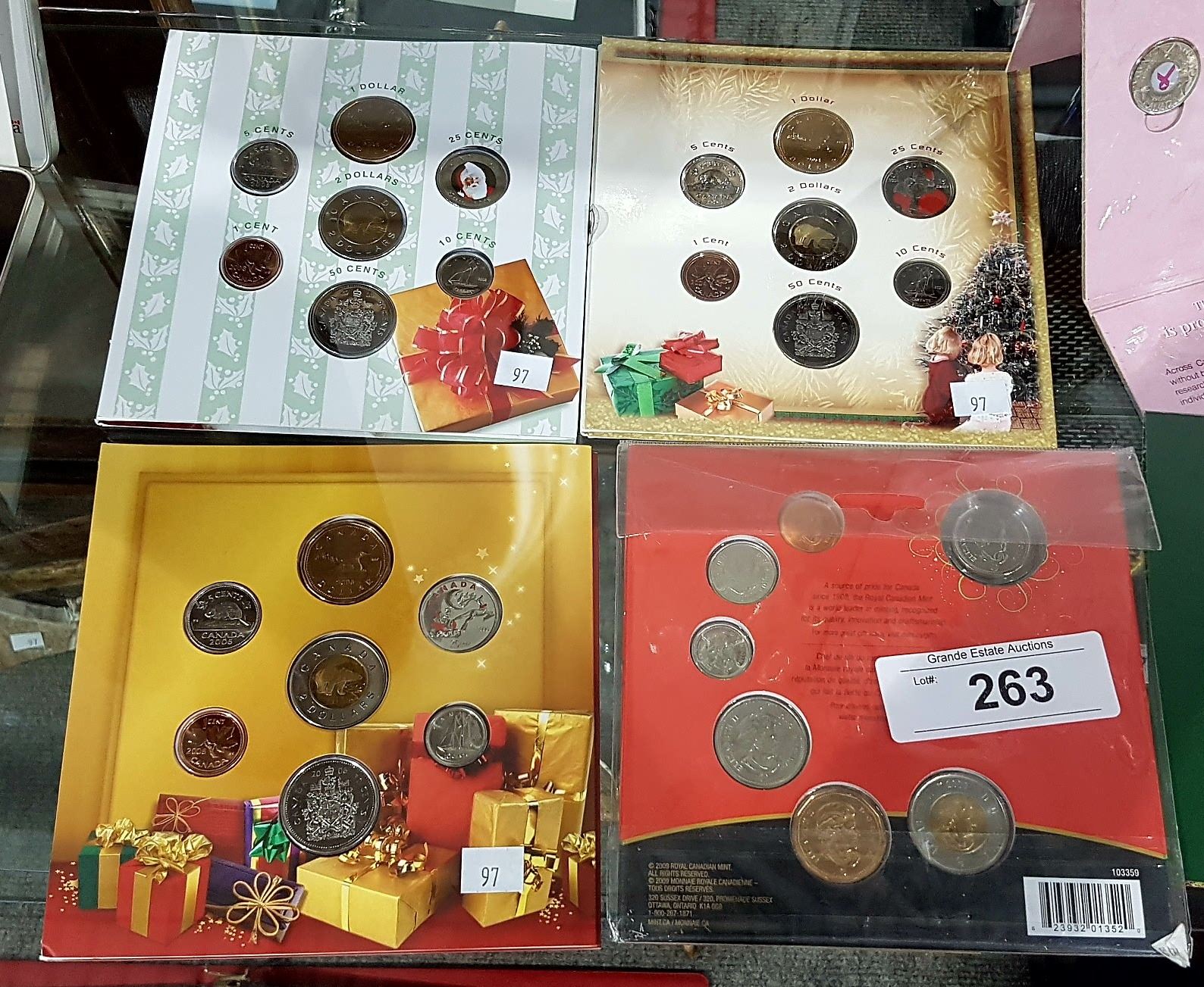 FOUR ROYAL CANADIAN MINT COMMEMORATIVE COIN SETS