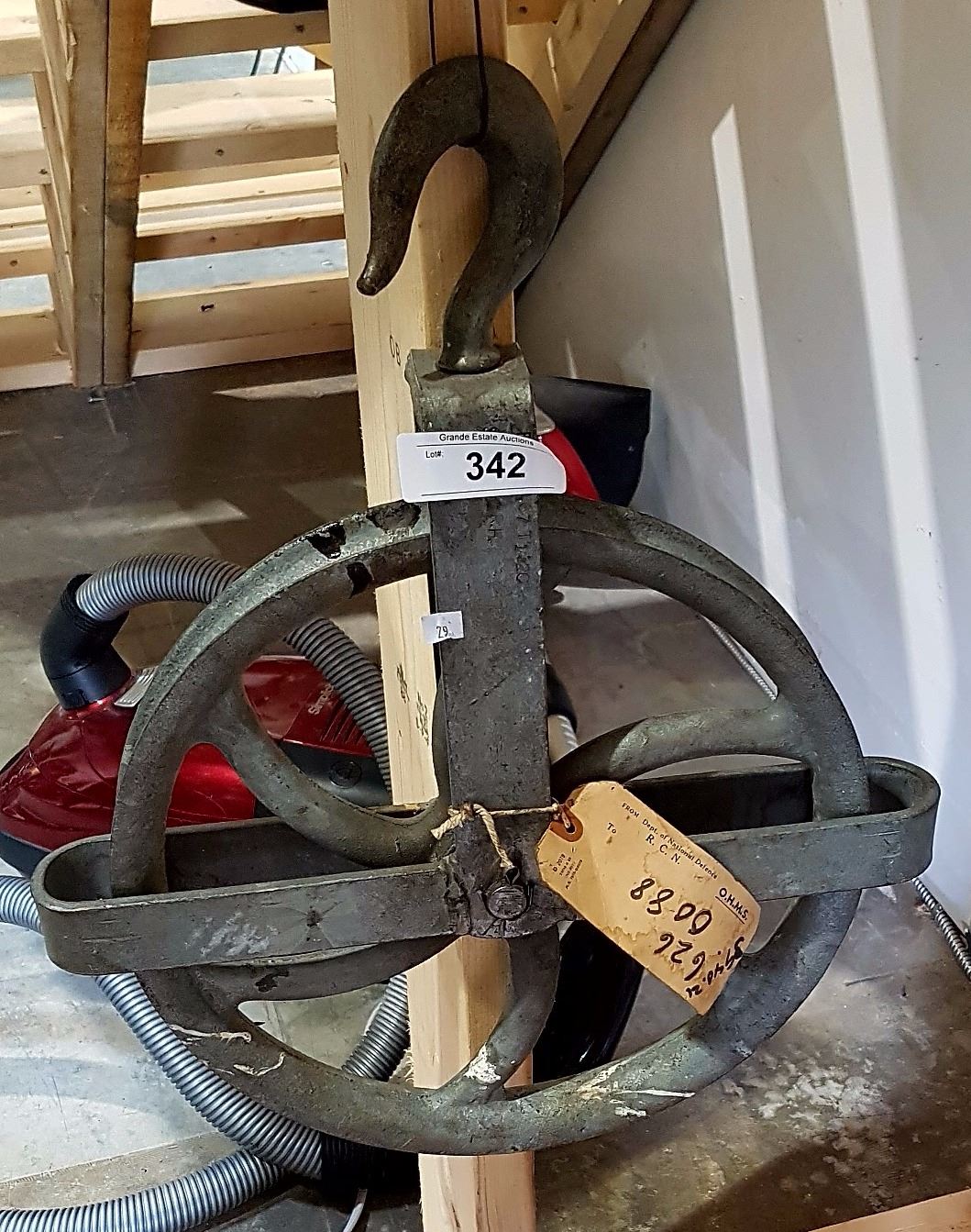 ROYAL CANADIAN NAVY SHIP'S PULLEY