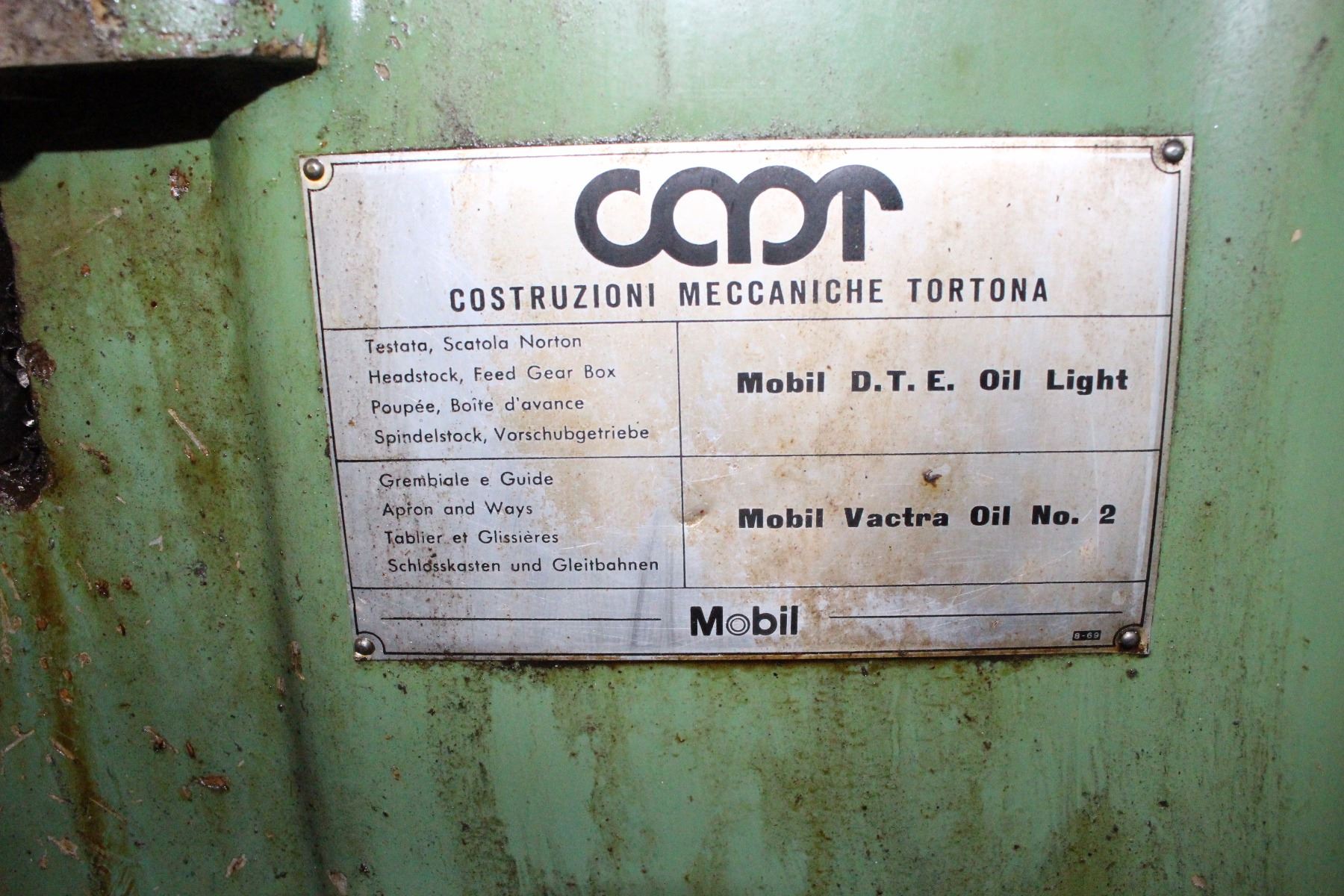 1975 Ferro 20 Lathe; Machine #5621; 220 V; 60 HE; 10 ft. Centers; 4 1/2 ...