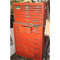 Mac Tool Box - 10 Drawer Top; 10 Drawer Bottom - with Contents