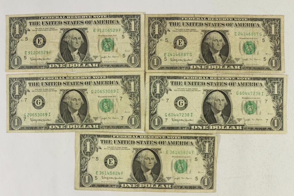 5-1963-B $1 FRN'S JOSEPH W. BARR