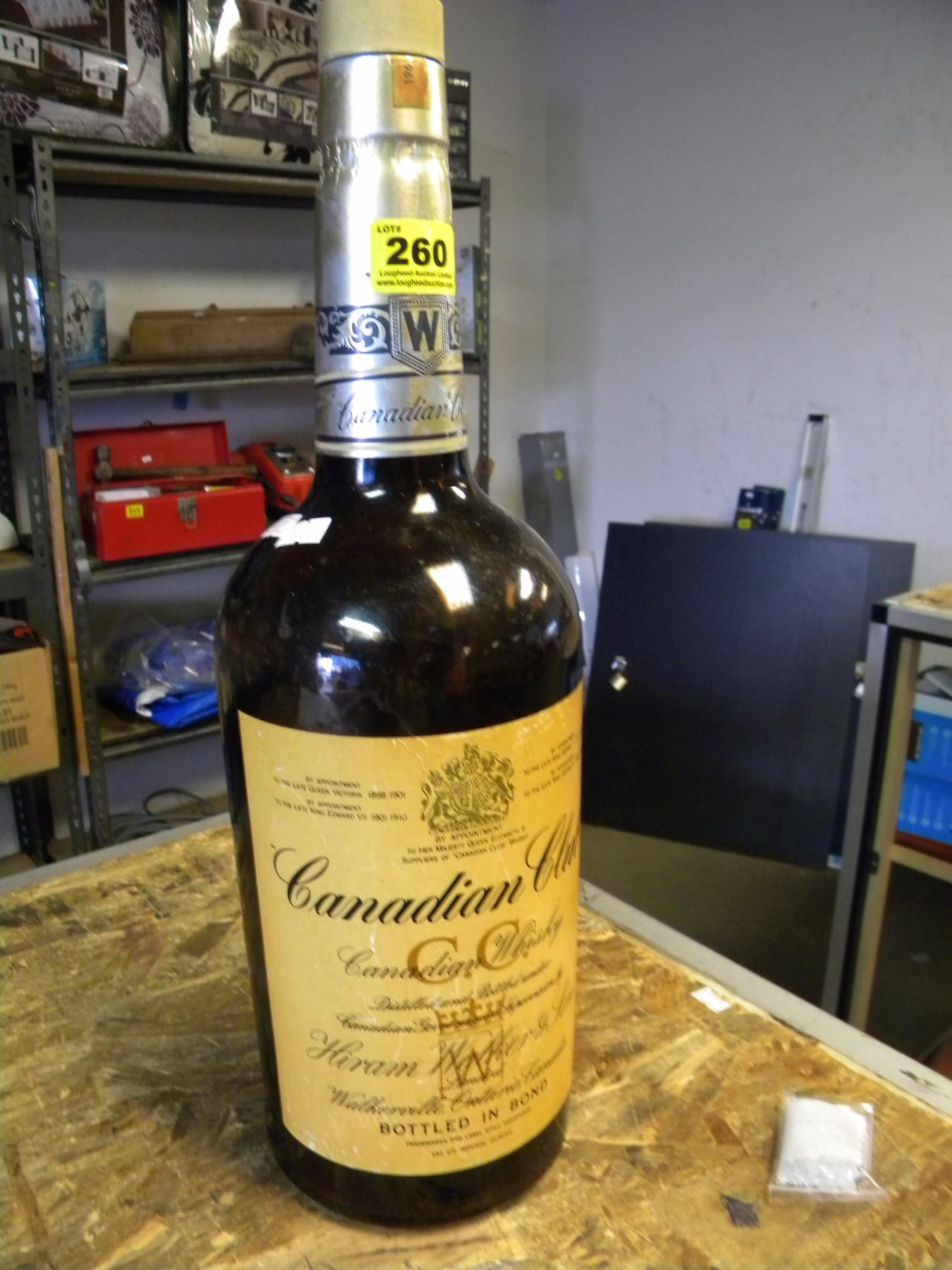 VINTAGE 60'S GLASS CANADIAN CLUB TEXAS MICKEY