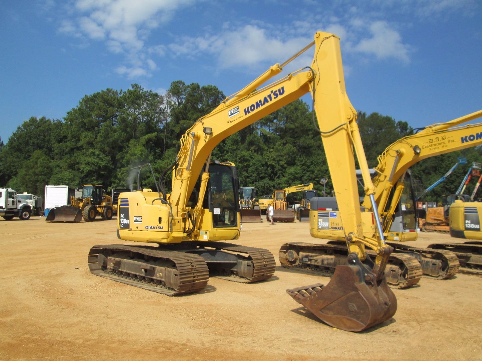 2008 KOMATSU PC138US LC-8 HYDRAULIC EXCAVATOR, VIN/SN:22960 - 9' STICK, 35" BUCKET, ECAB W/AIR ...