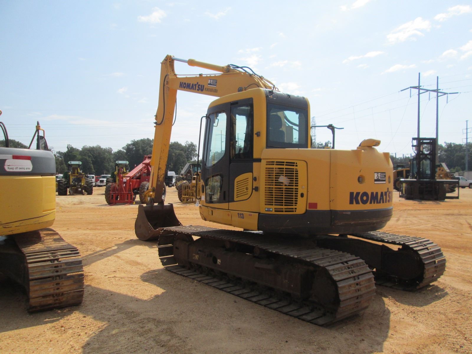 2008 KOMATSU PC138US LC-8 HYDRAULIC EXCAVATOR, VIN/SN:22960 - 9' STICK, 35" BUCKET, ECAB W/AIR ...