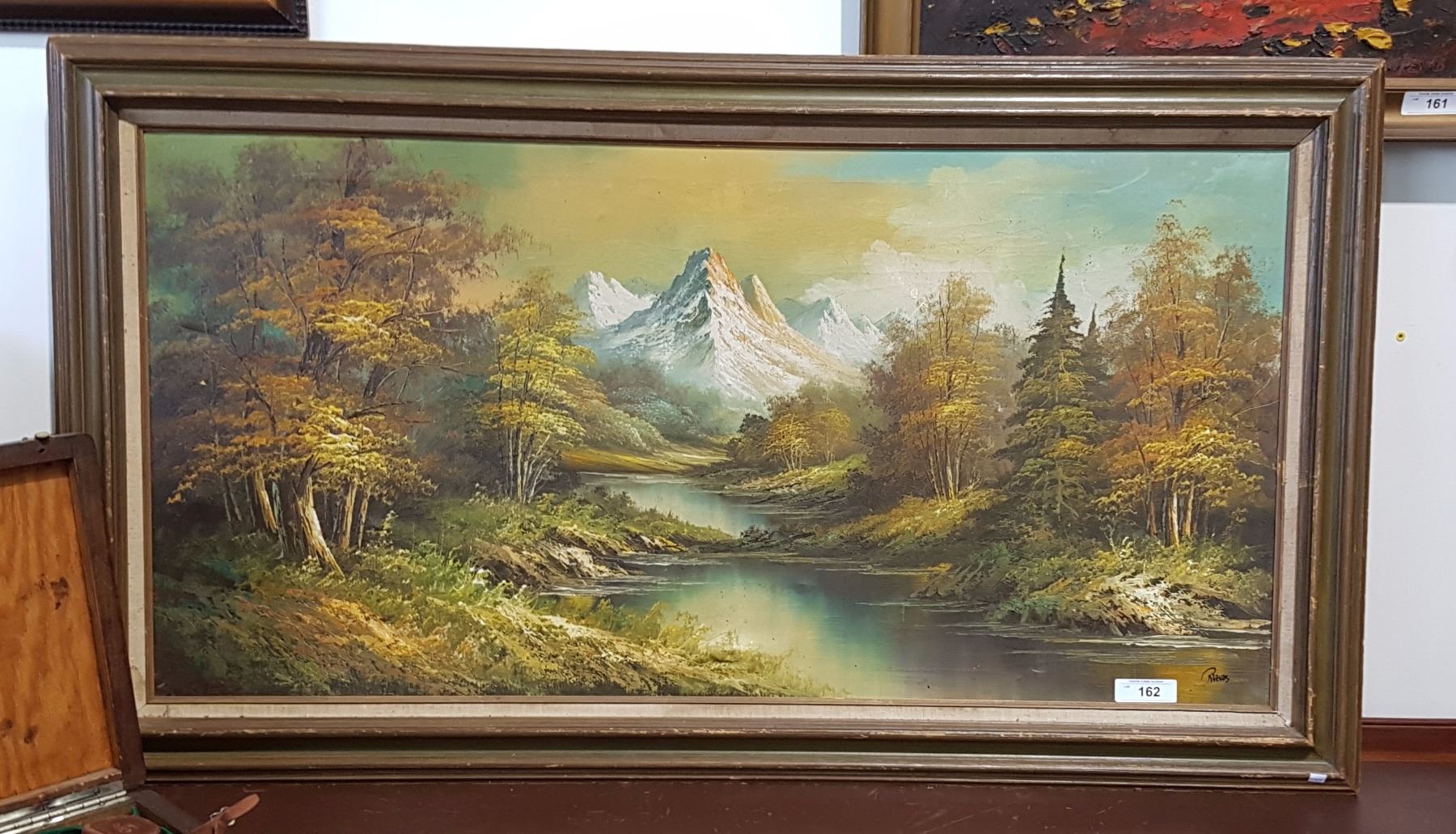 FRAMED OIL ON CANVAS SIGNED REEVES