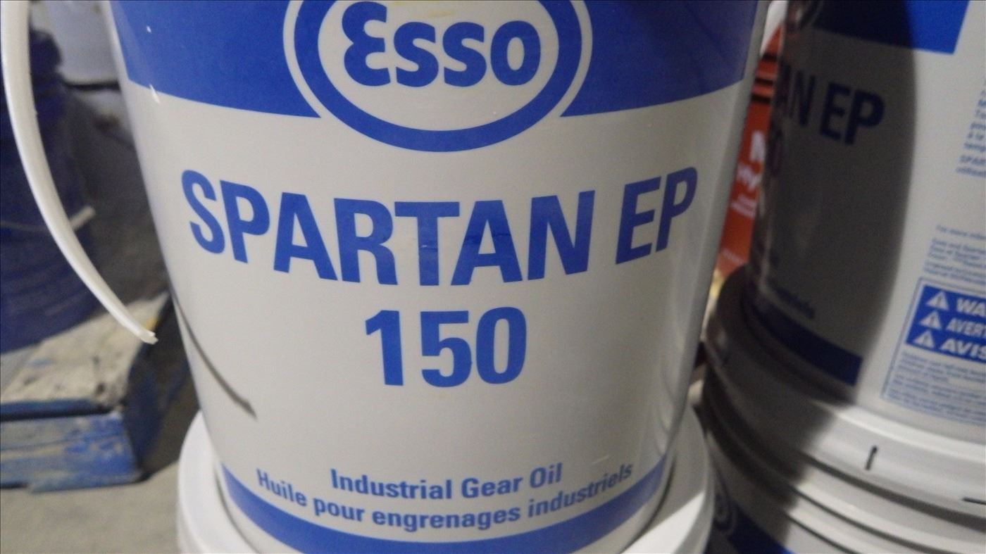 6 pails of Esso Spartan EP 150 industrial gear and hydraulic oil