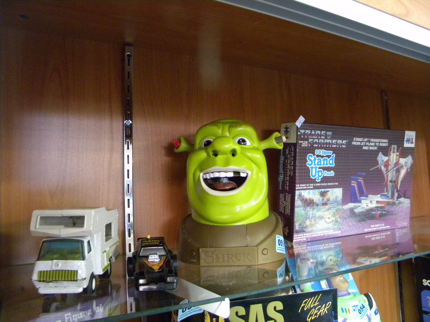 SHREK HEAD PIECE/2 TONKA TOYS/TRANSFORMER 3D STAND UP PUZZLE