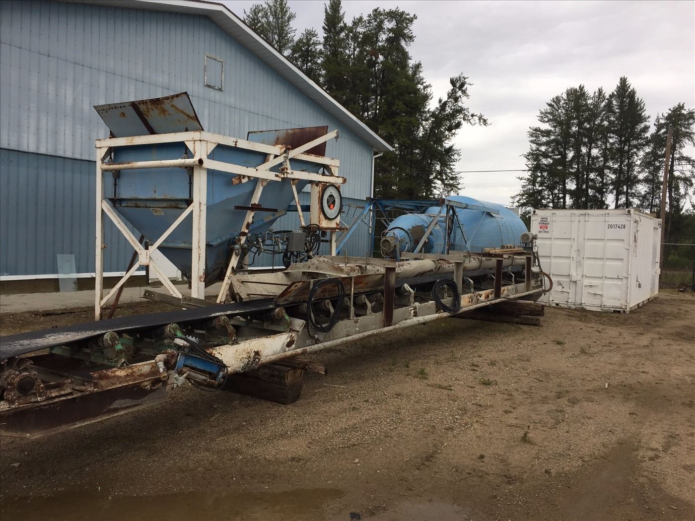 Quadra control concrete batch plant, includes conveyor belt and C-Can ...