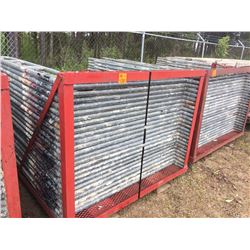 Twenty five 6' Scaffold frames with scaffold rack