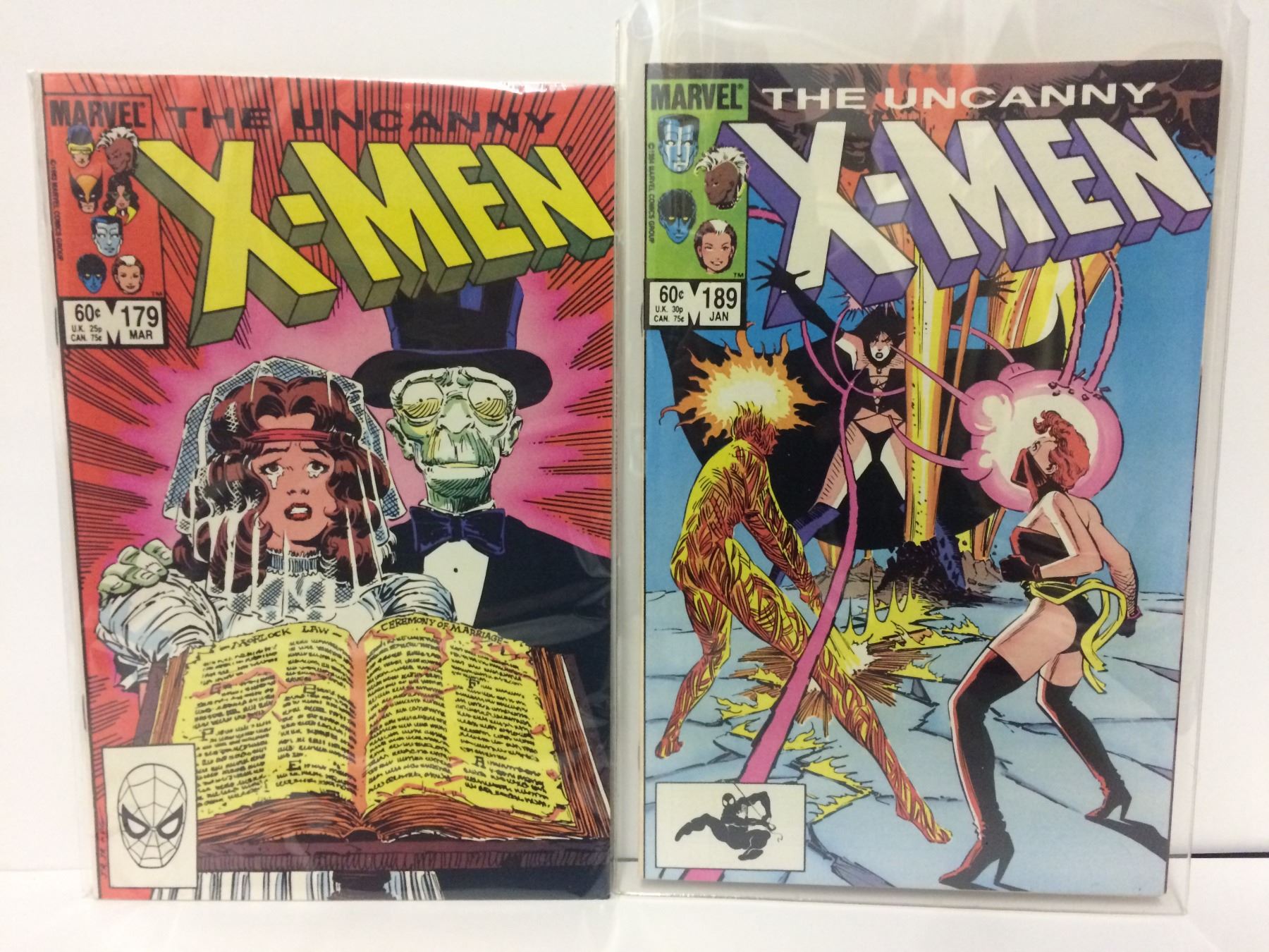 Uncanny X-Men Vol 1 #179 & Uncanny X-Men comic books issue #189