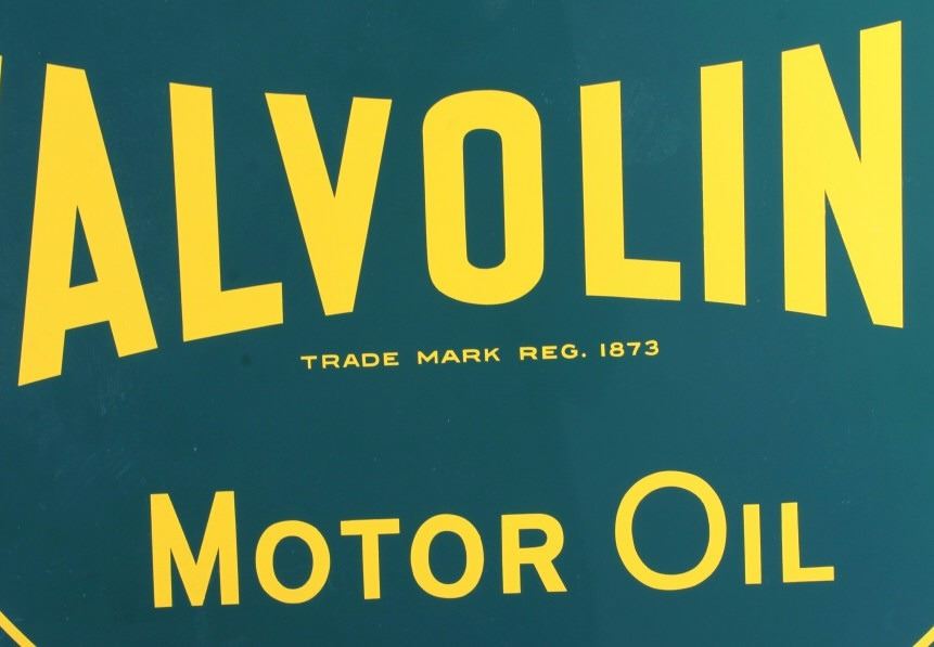 1952 Valvoline Motor Oil Advertising Sign
