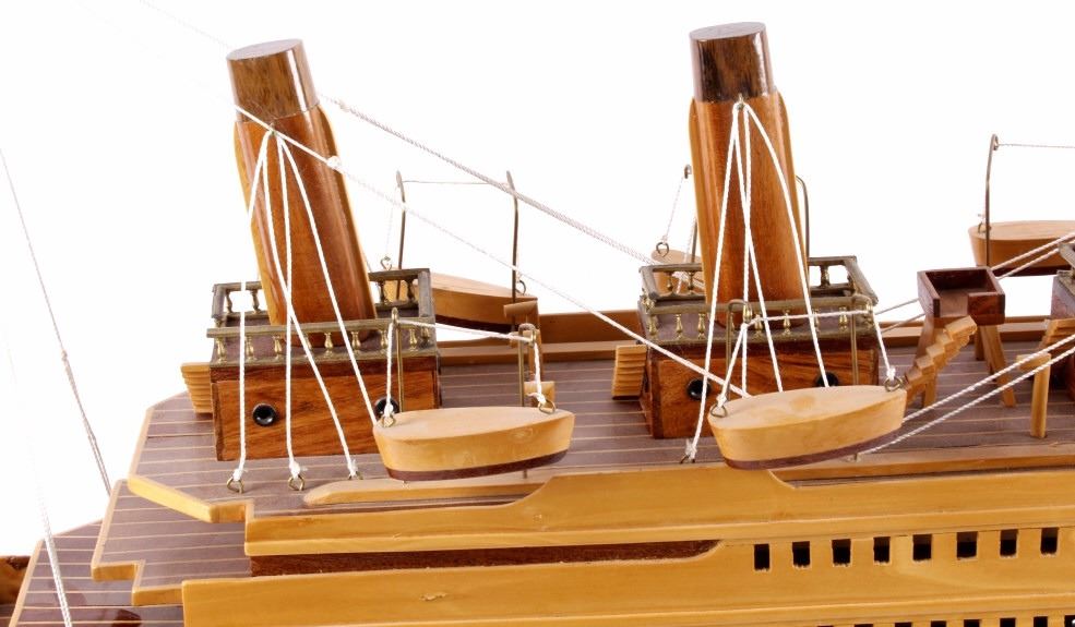 Handmade Wooden Steamship Model