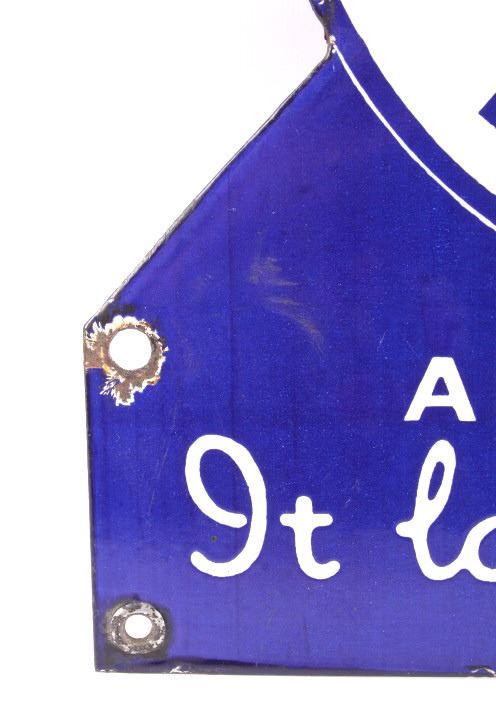 Old Company's Lehigh Coal Porcelain Sign c. 1930