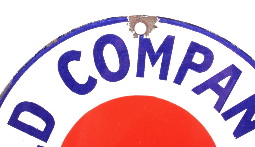 Old Company's Lehigh Coal Porcelain Sign c. 1930