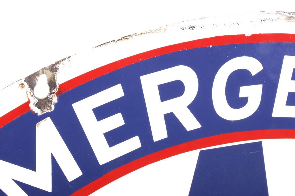 AAA Emergency Service Porcelain Enamel Sign