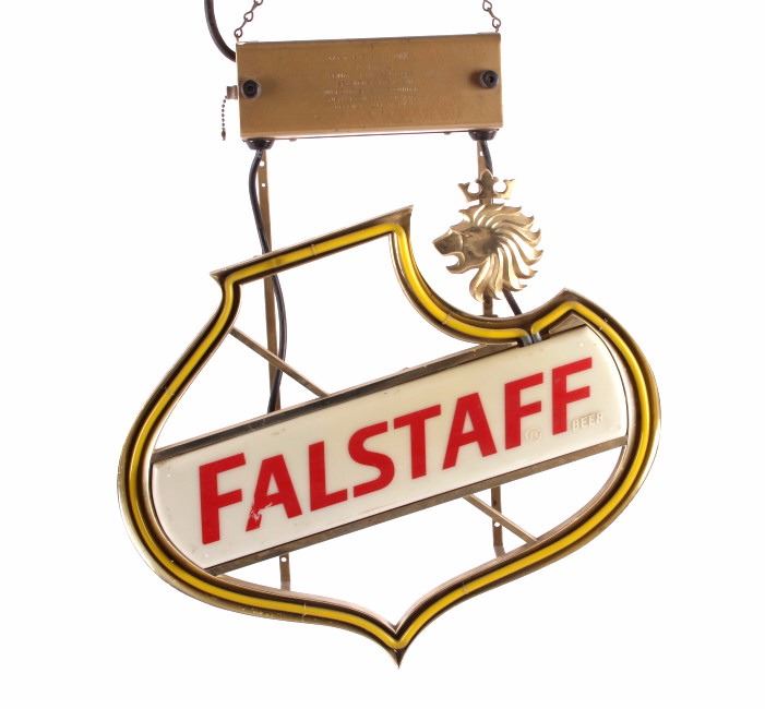 Falstaff Beer Neon Lighted Advertising Sign