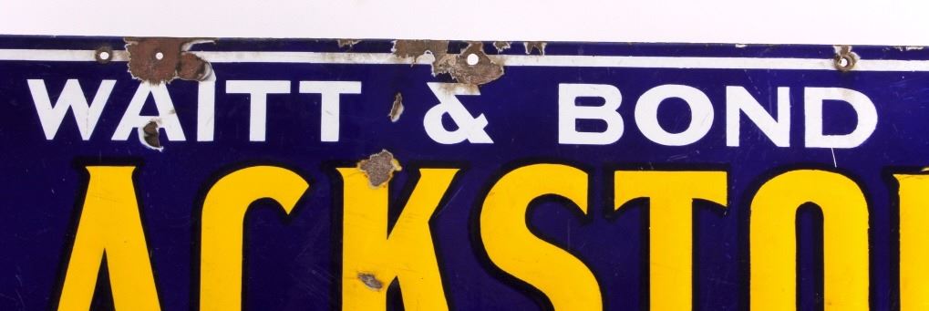 Blackstone Cigar Porcelain Advertising Sign