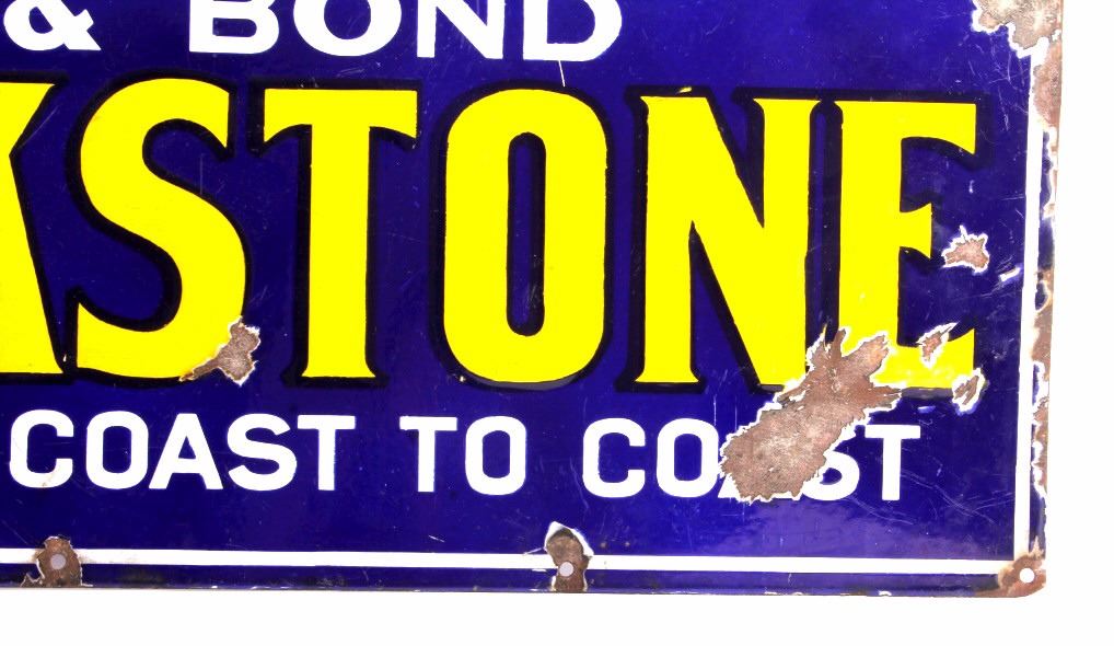 Blackstone Cigar Porcelain Advertising Sign