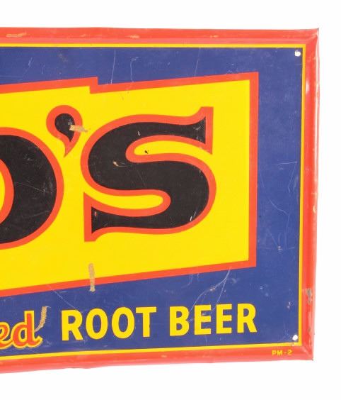 Original Dad's Root Beer Advertising Sign