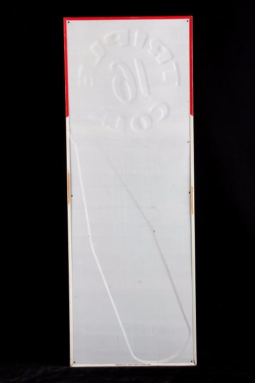 Triple Cola Embossed Tin Advertising Sign 1940-50