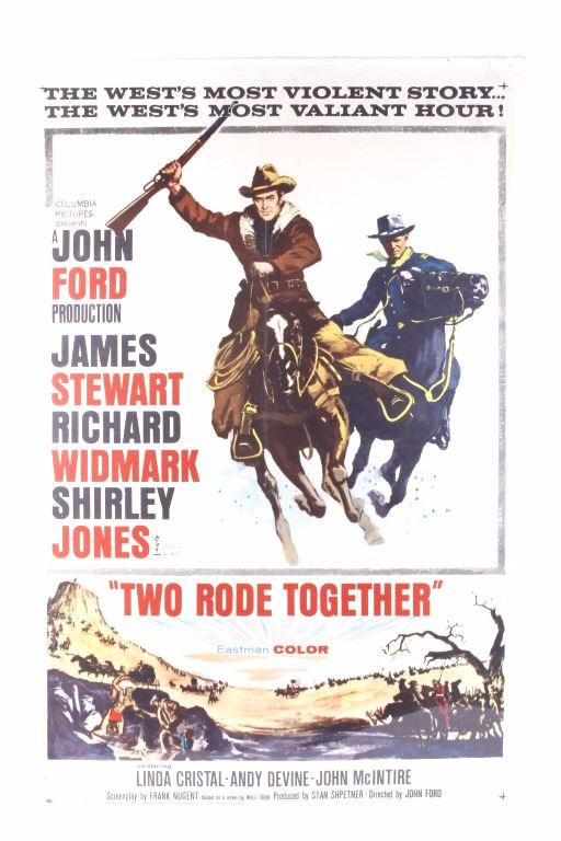 1961 Two Rode Together Movie Poster
