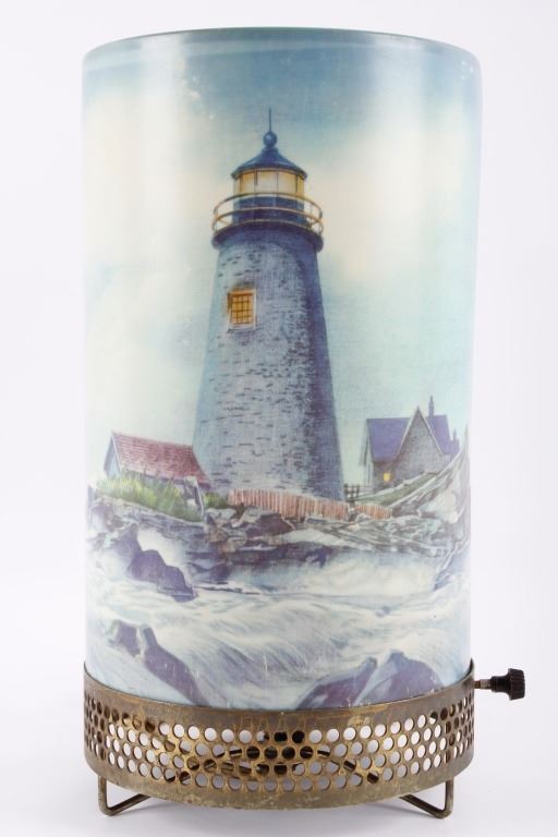 1956 L.A. Goodman "Ship & Lighthouse" Motion Lamp