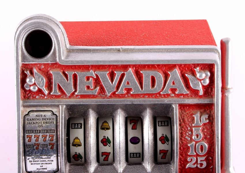 Reno Nevada Coin Bank Slot Machine