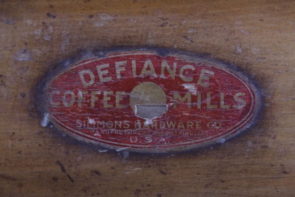 Early Defiance Coffee Mills Countertop Grinder