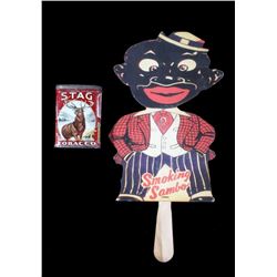 Stag Tobacco Tin & Smoking Sambo Advertisement