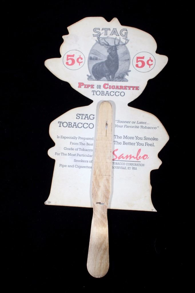 Stag Tobacco Tin & Smoking Sambo Advertisement