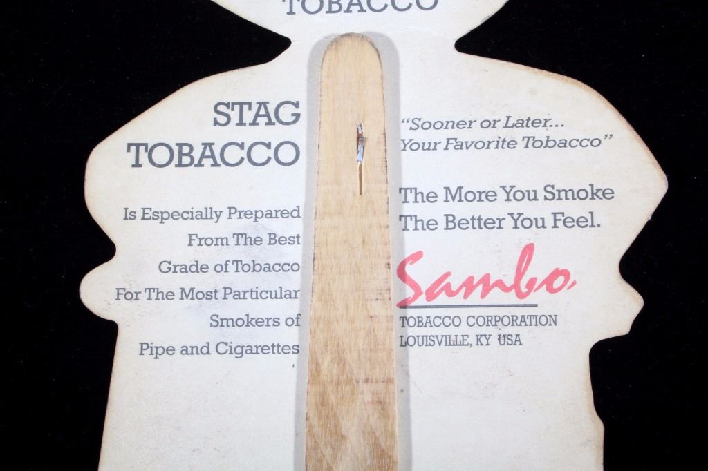 Stag Tobacco Tin & Smoking Sambo Advertisement