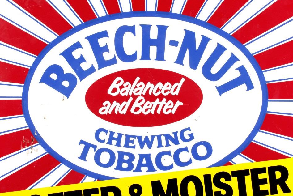 Beech-Nut Chewing Tobacco Tin Sign