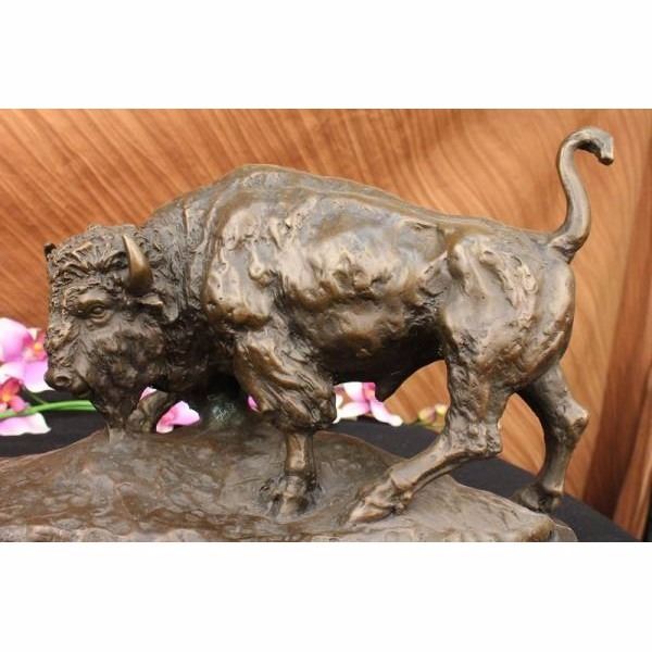 White House American Buffalo Bison Bear 21" Classical Bronze Statue on ...
