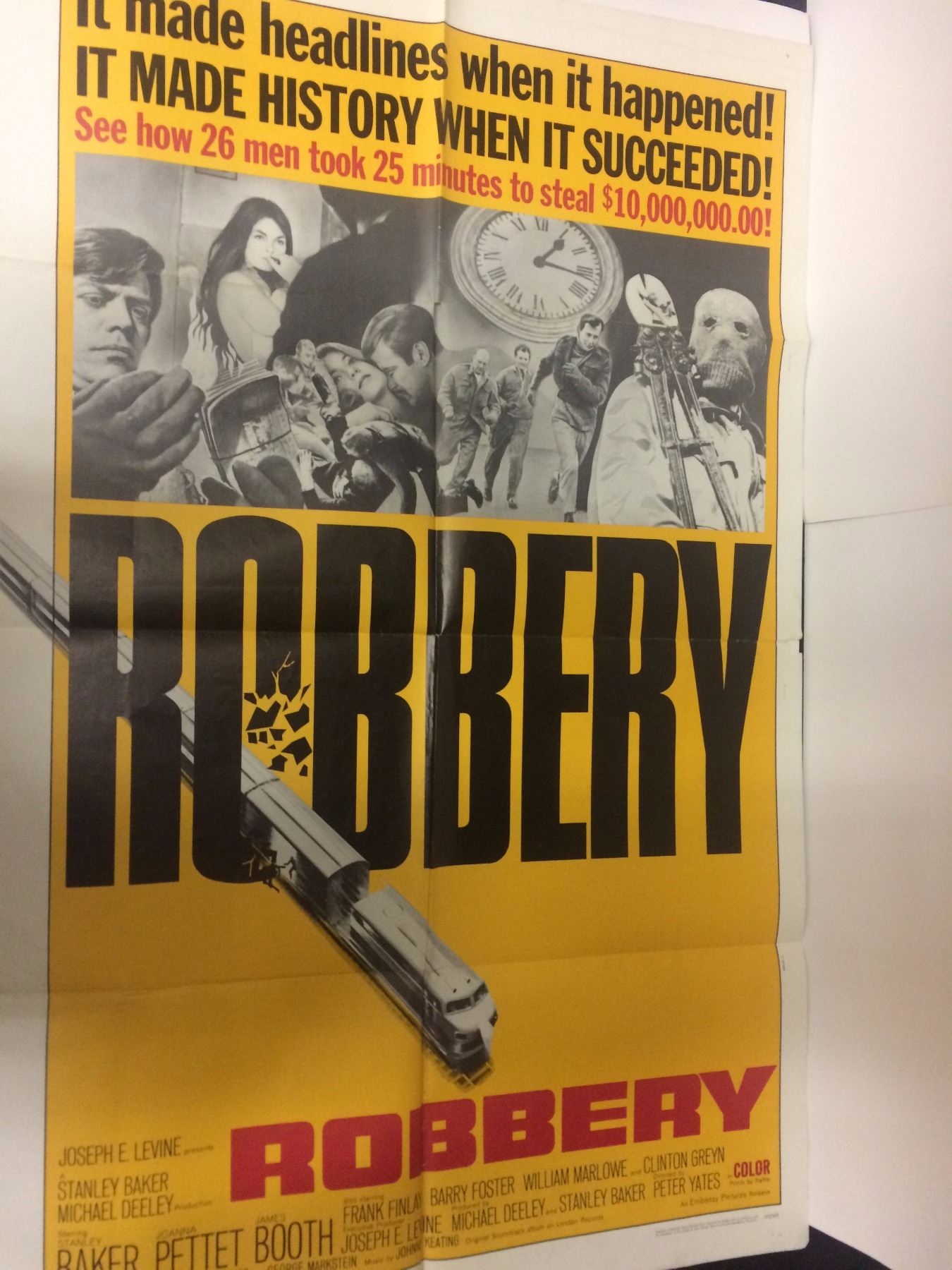 Robbery MOVIE POSTER (1967 film)