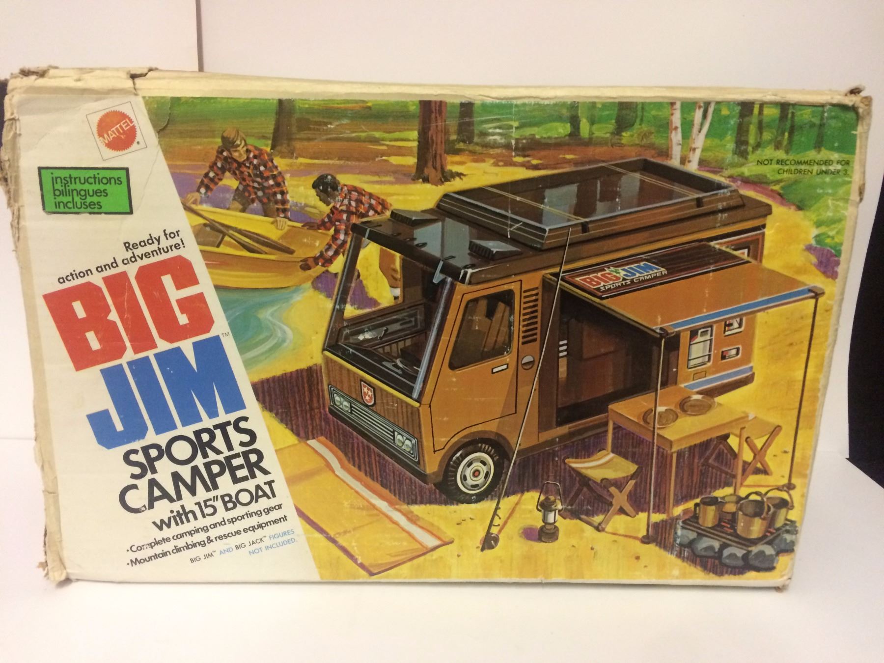 Vintage 1972 BIG JIM SPORTS CAMPER by Mattel in Original box