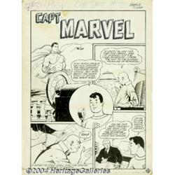 George Tuska - Original Art for Captain Marvel Adventures #2, Complete ...