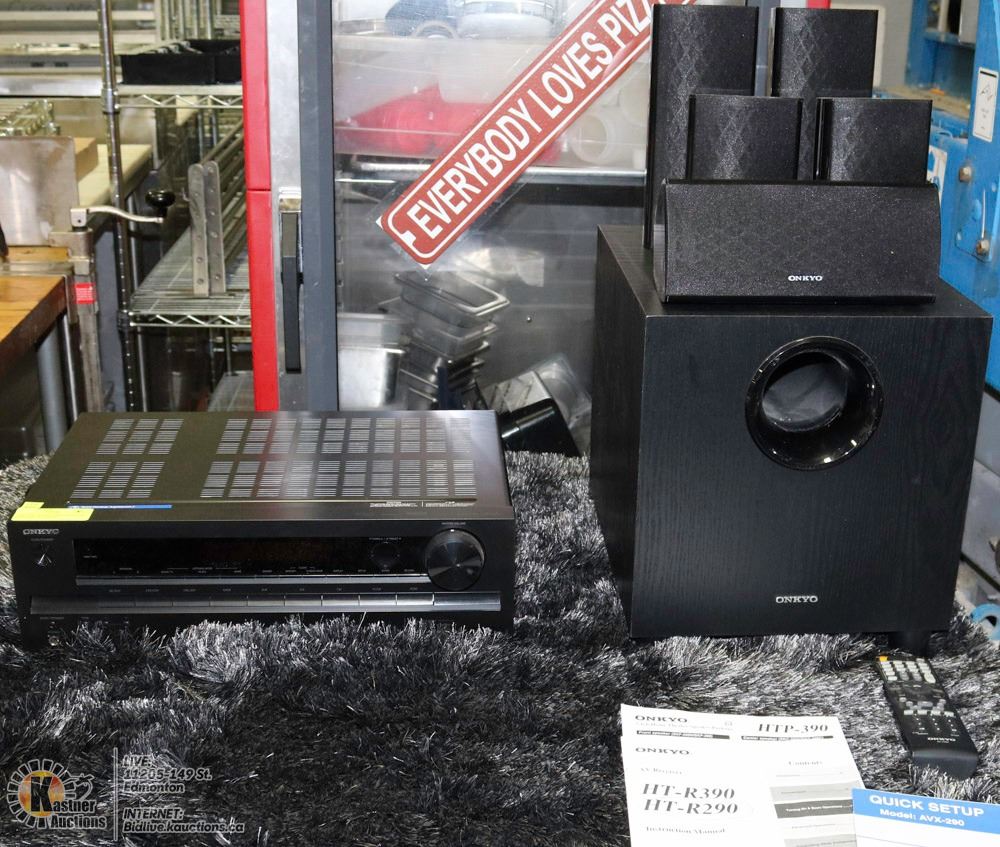 ONKYO HT-R290 STEREO RECEIVER WITH ONKYO HTP-390