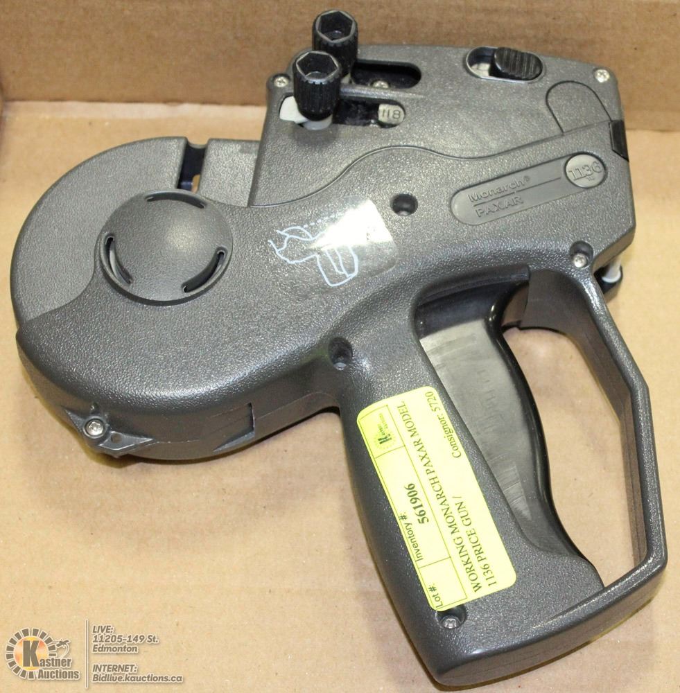 WORKING MONARCH PAXAR MODEL 1136 PRICE GUN