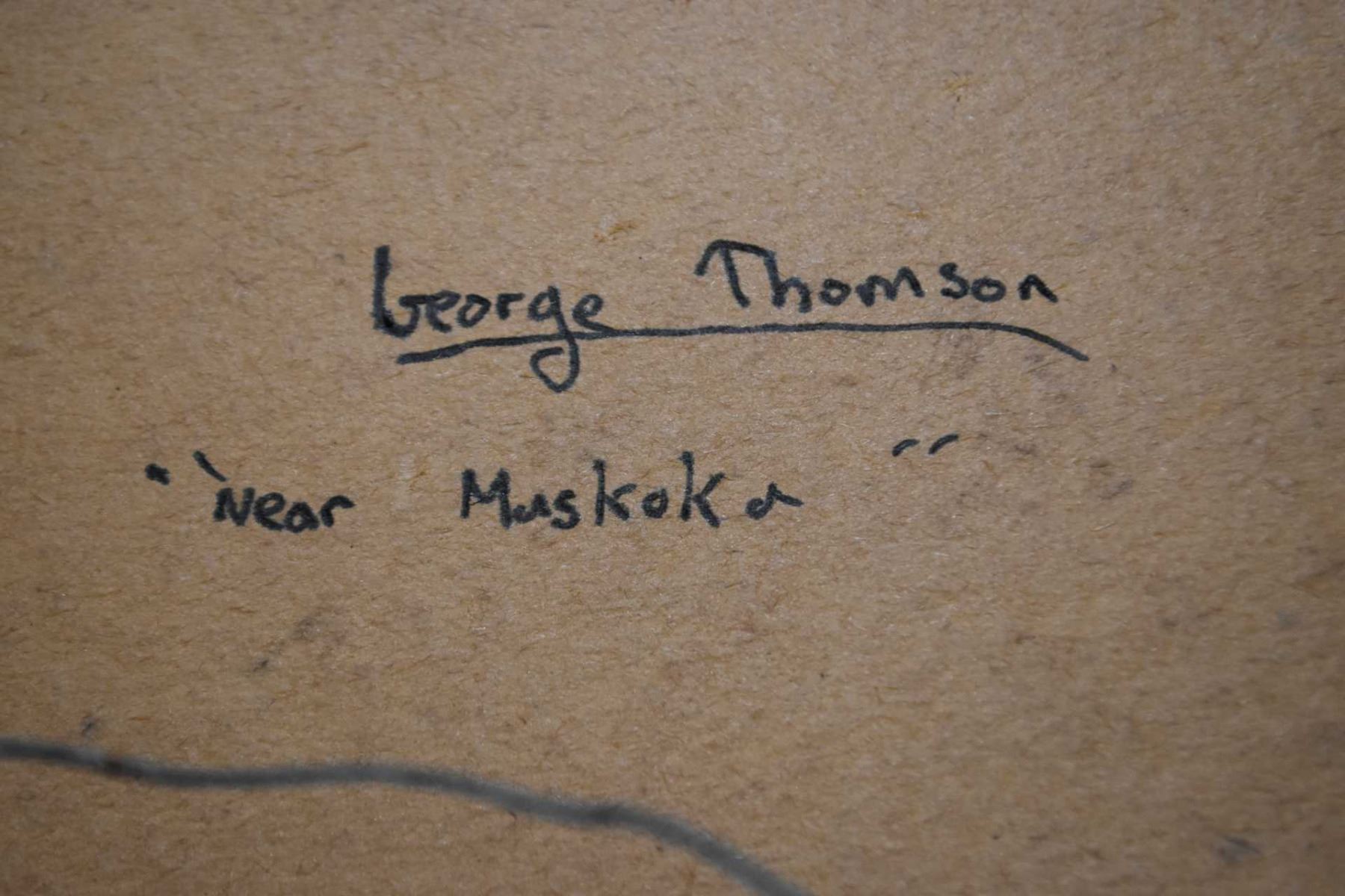 Framed vintage oil on board painting "Near Muskoka" signed by artist ...