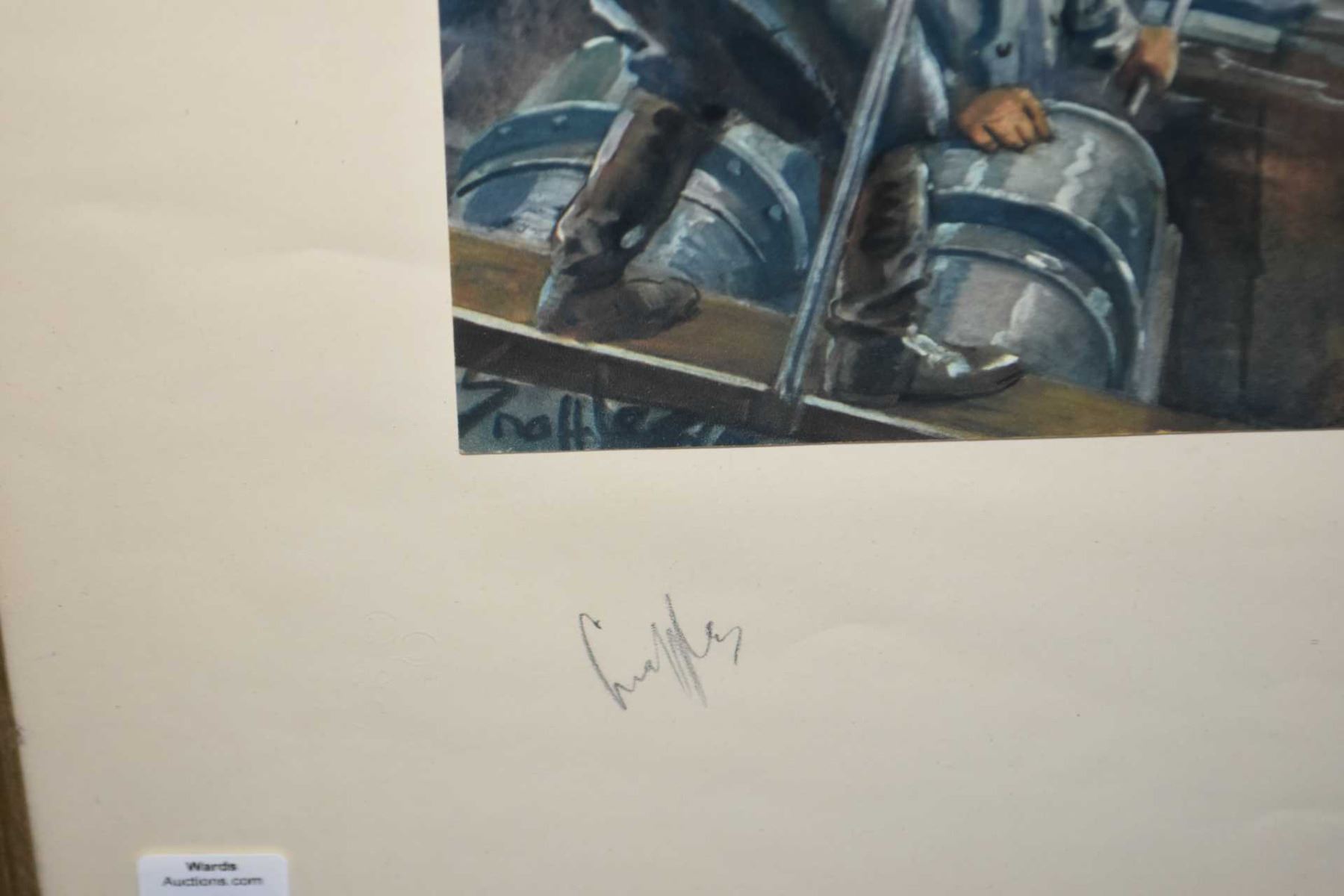 Framed chromolithograph from a 1903 painting entitled "Life" by Charles ...