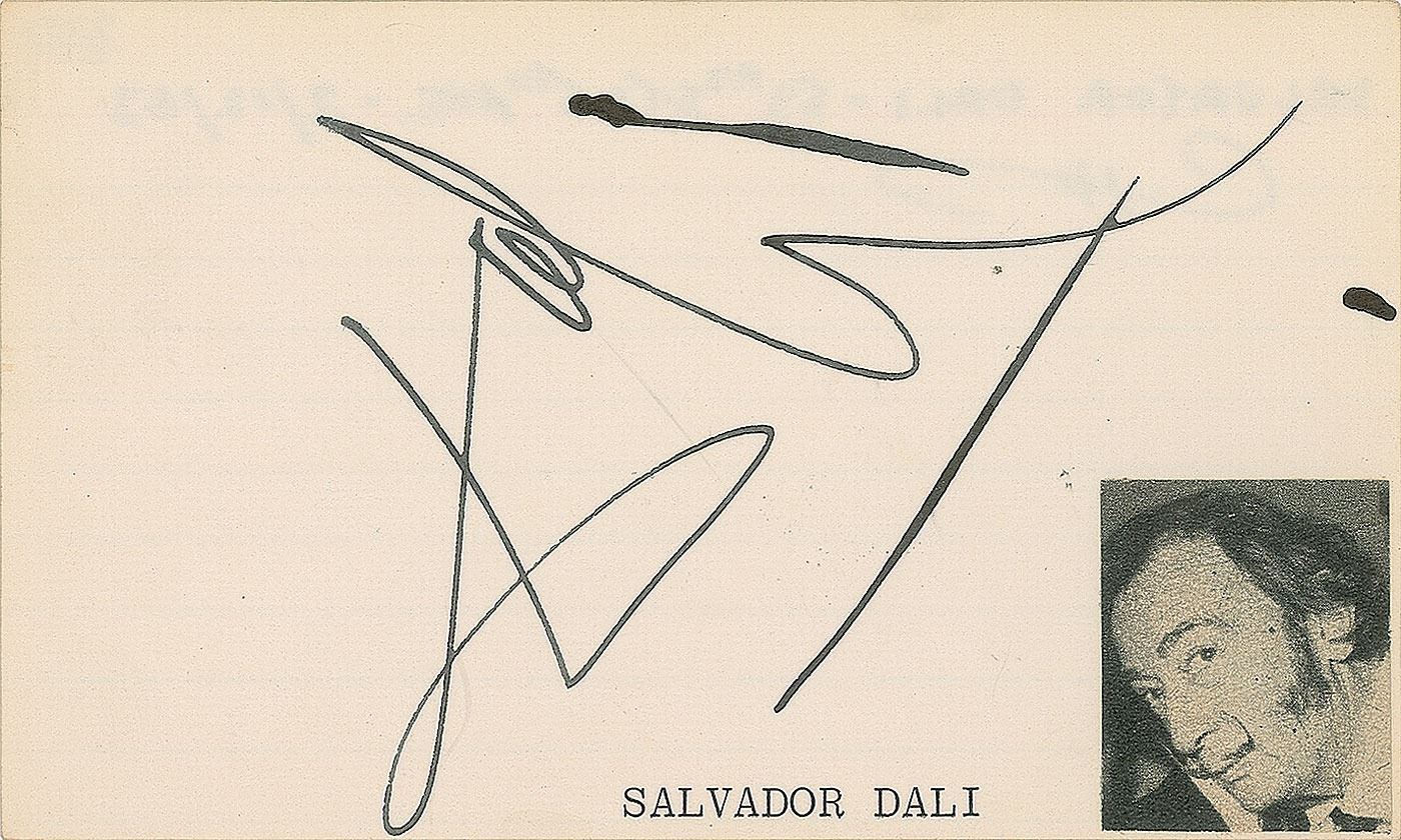 Salvador Dali Signature