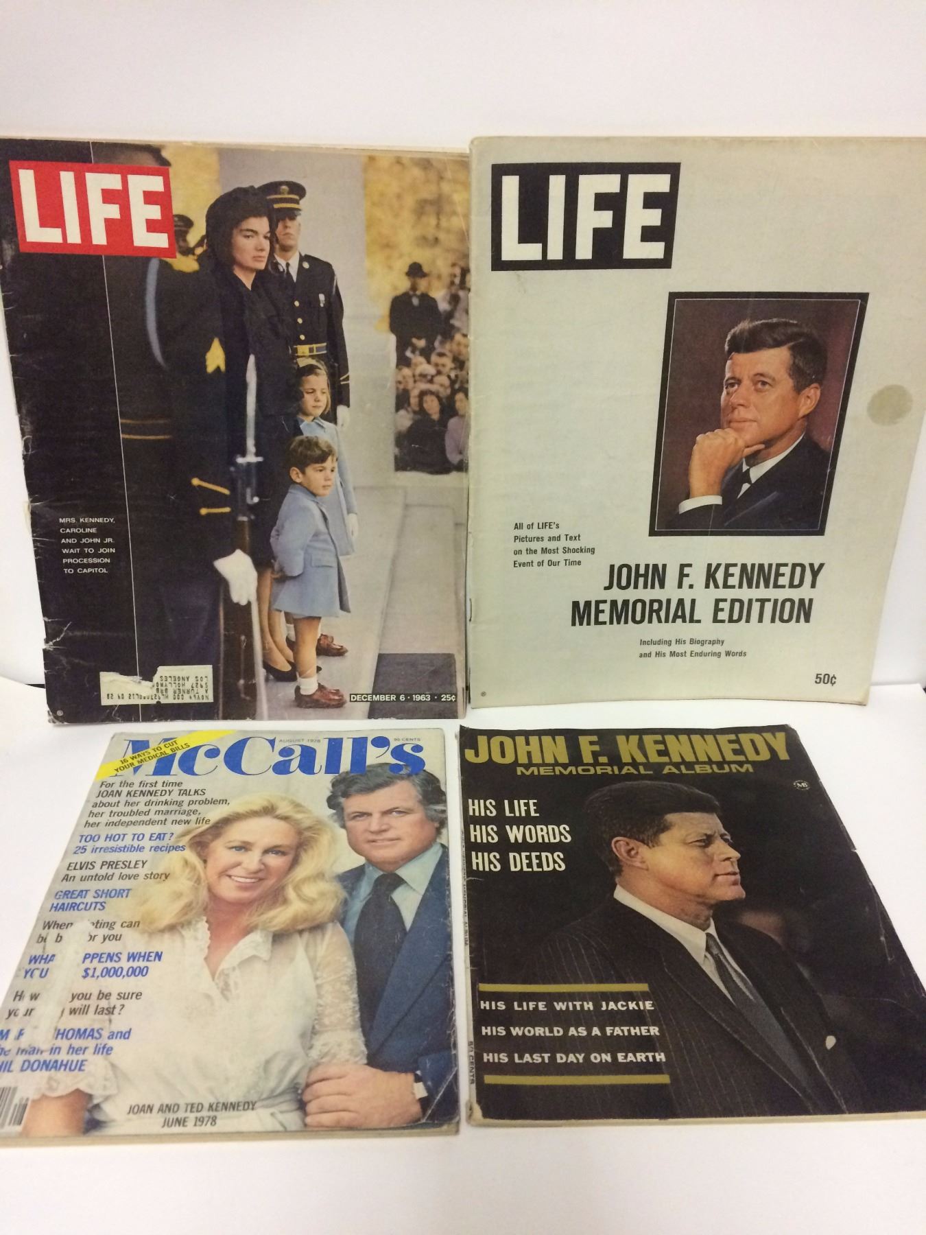 VINTAGE MAGAZINE LOT (JOHN F KENNEDY COVER)
