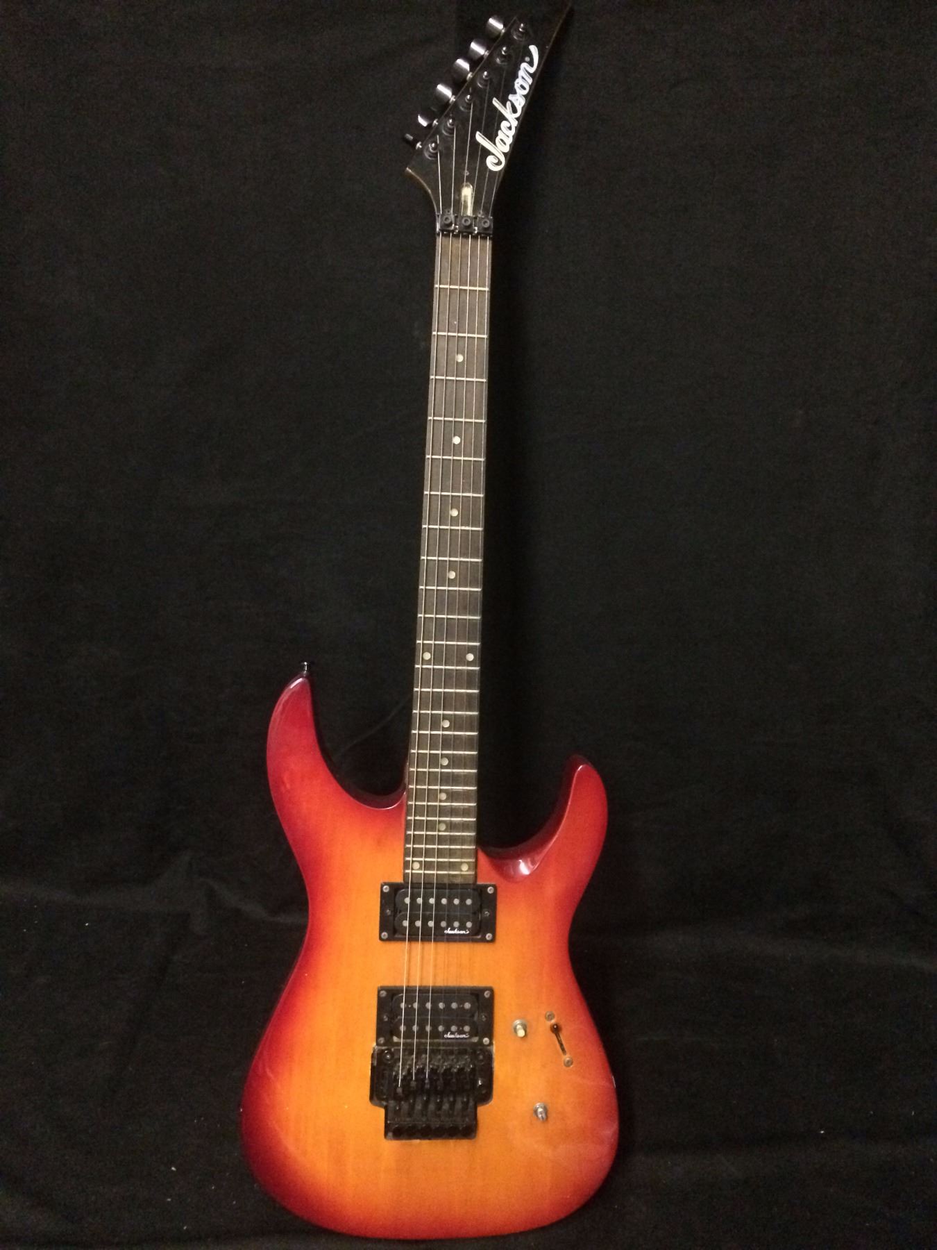 Jackson Burnt Cherry Sunburst Electric Guitar W/ FLOYD ROSE TREMOLO