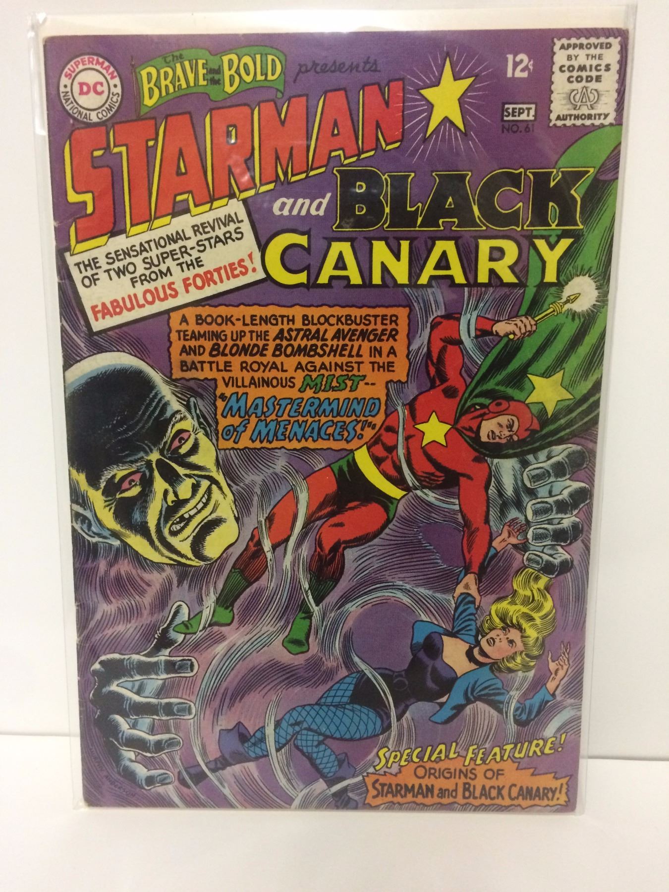 DC COMICS THE BRAVE AND THE BOLD #61 1965 - ORIGIN OF STARMAN & BLACK ...