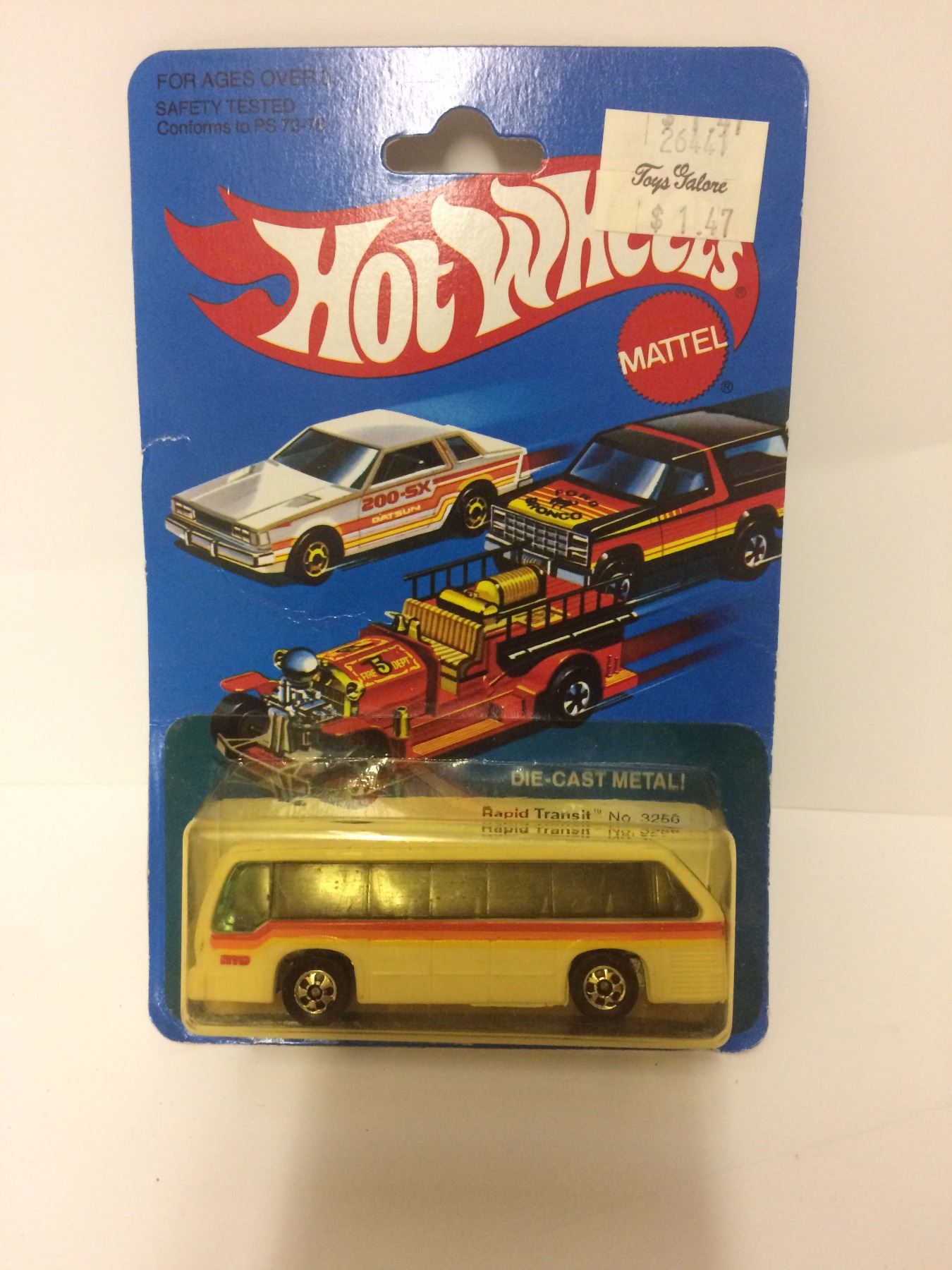 HOT WHEELS "RAPID TRANSIT" TOY CAR