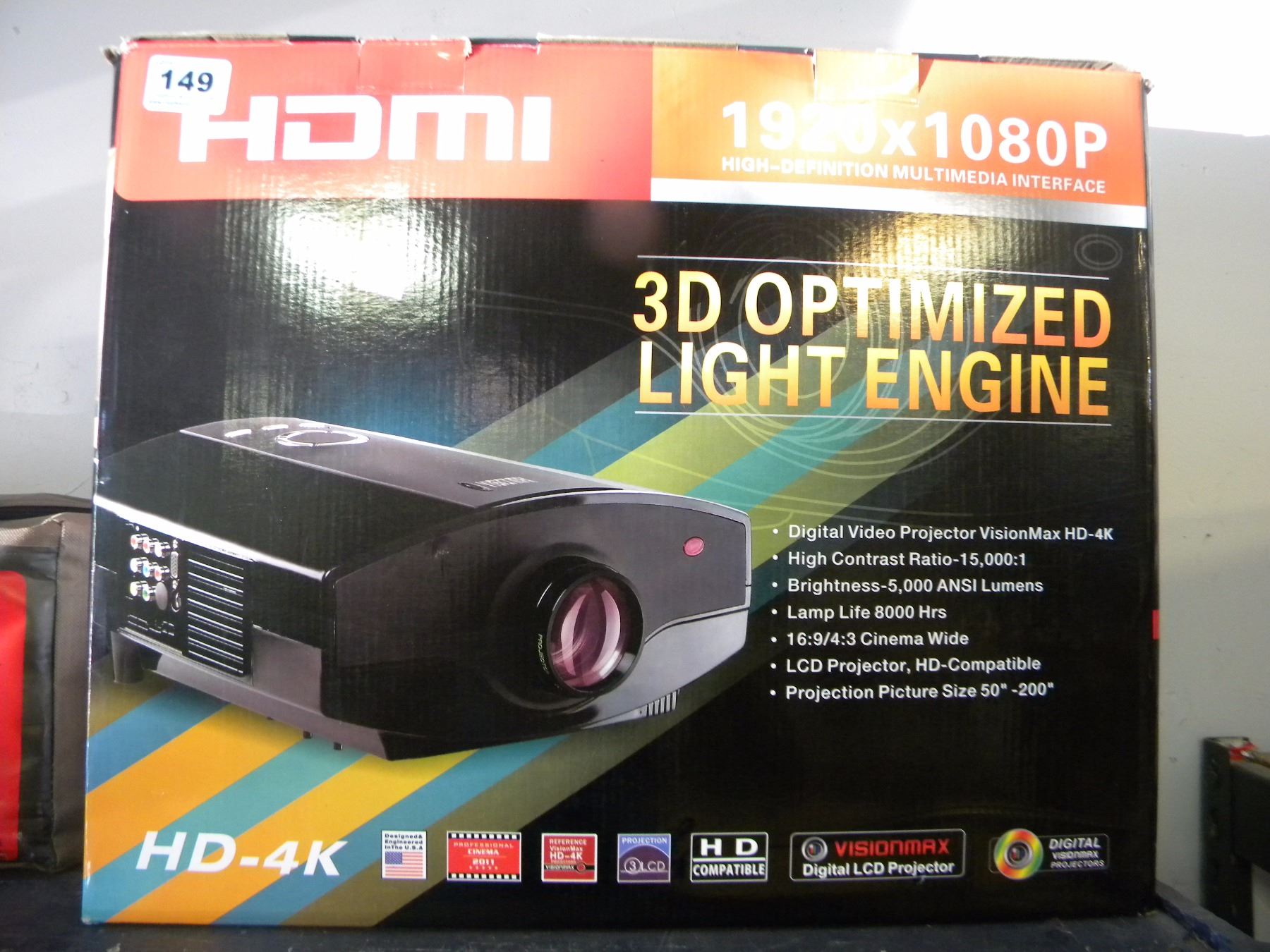 3D OPTIMIZE LIGHT ENGINE DIGITAL VIDEO PROJECTOR