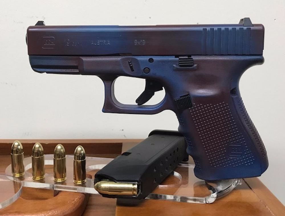 Glock 19 Gen 4 9mm Battle Worn Blue Special Edition